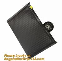 China Slider padded grip seal Black matt bags, air bubble bag with slider zipper, anti static slider seal, metallic glossy hol for sale