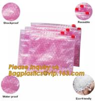 China Protection Usage For Packaging Slider Bags Air Bubble Bags,Biodegradable pvc made shock resistance transparent clear zip for sale