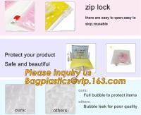 China Protection Usage For Packaging Slider Bags Air Bubble Bags,Biodegradable pvc made shock resistance transparent clear zip for sale