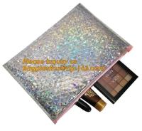 China Zip lockkk Bubble Bag Zipper Padded Bag with LOGO for Cosmetic,custom colorful metallic bubble zipper bag Packaging Cosmeti for sale