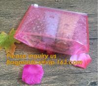 China Holographic Zipper Slider Zip Lock Bubble Bag,Cosmetic Zipper Bag/Rose Gold Slider Bubble Bag with Logo,Slider Bubble Zi for sale