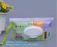 China eco biodegradable Reusable CMYK UV Printed Zip Top Travel Plastic EVA Baby Tissue Wet Wipes Bag, EVA Wet Tissue Bags for sale