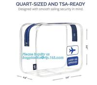 China Waterproof customized folding pvc bag clear cosmetic bag with zipper, custom logo print shopping pvc plastic bag, tote for sale