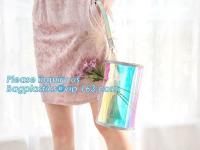 China Matte surface packaging pvc poly bag, Purse PVC Handbag Chain Crossbody Bag, Satchel Women Handbag Designer Purse Bolsa for sale