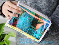 China Bulk ladies travel pvc clear promotion make up bag, Toilet Towel Packaging Custom Clear Plastic PVC Travel Cosmetic Bag for sale