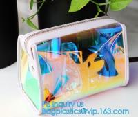 China Bulk ladies travel pvc clear promotion make up bag, Toilet Towel Packaging Custom Clear Plastic PVC Travel Cosmetic Bag for sale