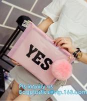 China plastic slider zipper frosted PVC document bag, slider zipper frosted pvc bag garment packing with slider, Pouch Clear P for sale