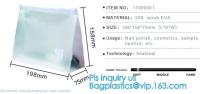 China Eco-friendly Red Clear Slider Zipper PVC Cosmetic Make Up Bikini Bag, pvc zipper lock slider bag for sale