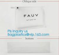 China vinyl travel cosmetic bag, Frosted Slider Zipper PVC Bag for Clothes Packaging, PVC/EVA vinyl slider top zipper bag for for sale