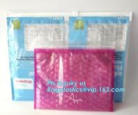 China Protection Usage For Cosmetic Packaging Slider Bags, Custom Poly Bags Slider Bags, Reusable Packing Slider bubble bag, H for sale