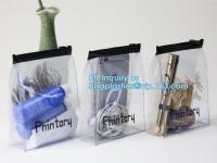 China eco-friendly clear vinvyl pvc slider zip bags Zip lockkk bag, slider zipper bag plastic bag with zipper/pvc zipper lock sli for sale