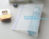 China Plastic Makeup Brushes Bag For Women Zipper EVA Slider Gusset Cosmetic Bag, slider zipper bag/ cosmetic packaging, zip for sale