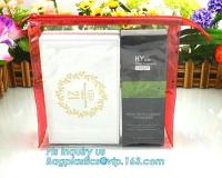China slider pvc promotional packaging bag, zipper bag for cosmetics, office slider transpraent plastic storage bag, slider zi for sale