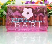 China slider pvc promotional packaging bag, zipper bag for cosmetics, office slider transpraent plastic storage bag, slider zi for sale