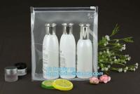 China matte frosted PVC slider zipper bag plastic bag with zipper/pvc zipper lock slider bag/resealable pvc slider zip poly ba for sale