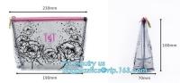 China frosted PVC slider zipper bag plastic bag with zipper resealable pvc slider zip poly bag, cosmetic bag with slider zippe for sale