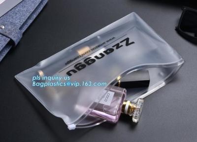 China Frosted Makeup Cosmetic Bag Clothing Packaging Slider Packaging With Zip lockkk for sale