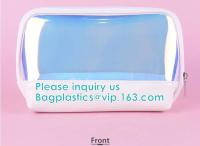China HOLOGRAPHIC MAKEUP BAG, PU TPU MATERIAL MAKEUP travel wash bag waterproof makeup bag cosmetic bags, ECO FIRENDLY PACKAGE for sale