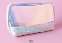 China HOLOGRAPHIC MAKEUP BAG, PU TPU MATERIAL MAKEUP travel wash bag waterproof makeup bag cosmetic bags, ECO FIRENDLY PACKAGE for sale