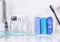 China glitter pvc makeup bag for girl, Organizer Pouches ToteTravel Toiletry Bags Transparent PVC Cosmetic Bag, handle carrier for sale