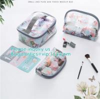 China Travel Luggage Pouch Custom Clear Transparent PVC Travel Toiletry Bag Make Up Cosmetic Bag,Vinyl Wash Beauty Cosmetic Tr for sale