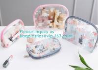China Travel Luggage Pouch Custom Clear Transparent PVC Travel Toiletry Bag Make Up Cosmetic Bag,Vinyl Wash Beauty Cosmetic Tr for sale