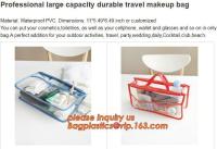 China waterproof hanging toiletry bag for travel, Vinyl Transparent PVC Cosmetic Bag /Clear Toiletry Bag/PVC Travel Makeup Bag for sale