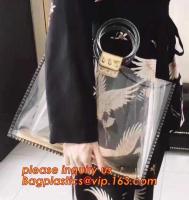 China pvc cosmetic plastic handle bag pvc tote bags custom logo pvc bag, shopping bags with handles customized pvc bags, purse for sale