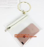 China Cosmetic Sewing Metal Zipper Bags, PVC leather cosmetic bag metal double zipper puller makeup bag, Metal Zipper Printing for sale