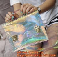 China biodegradable PVC tube handle carrier bag, handle packing bag oem pvc bag,zipper pvc cosmetic bag with handle bags, sack for sale