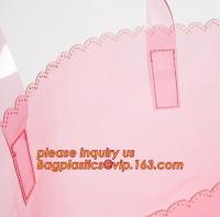 China Large Clear Tote Bags PVC Beach Lash Package Tote Shoulder Bag with Interior Pocket, beach lash package tote for sale