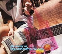 China top pvc handle bag, Beach Tote waterpoof Bag Pvc Handle Bags, biodegradable PVC shopping bags die cut handle bag with lo for sale
