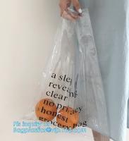 China Beach Tote Bag Pvc Handle Bags, Handle Zipper lock Transparent Clear pvc Packaging bag, PP PVC handle bag for packages for sale
