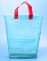 China transparent pvc bag for gift,cosmetics/PVC handle bag, Plastic Handle Bags For Makeup Travel Set Packaging, die cut hand for sale