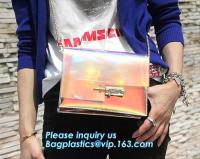 China Beach Clear PVC Shoulder Bag DIY Transparent Clutch Tote Bag, candy jelly bag transparent clear pvc handbag shoulder cro for sale