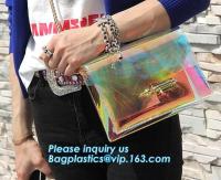 China Beach Clear PVC Shoulder Bag DIY Transparent Clutch Tote Bag, candy jelly bag transparent clear pvc handbag shoulder cro for sale