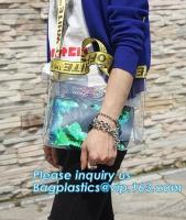 China Metallic Transparent PVC Beach Handbags Shoulder Bags Wholesale For Summer, shoulder bags set tote bags blank, pack, pac for sale