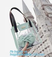 China Vinyl PVC Chain Handbag Shoulder Bag for Young Ladies, Studded Clear Tote/PVC shoulder bagClassical Colorful PVC Wallet for sale