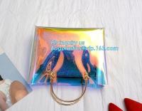 China Waterproof transparent pvc shoulder bag beach tote bag, Stylish young outdoor carry clear pvc shoulder bag, PVC Beach To for sale
