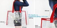 China Hot Style PVC Bag Waterproof Shoulder Bag Beach Package Tote Bag For Girls, transparent PVC shoulder bag clutch bag for sale