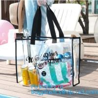 China Hot Style PVC Bag Waterproof Shoulder Bag Beach Package Tote Bag For Girls, transparent PVC shoulder bag clutch bag for sale