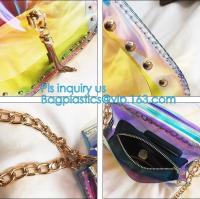 China High quality newest fashion transparent handbags women pvc clear bags shoulder bag, Clear Pvc Manufacture Small Custom T for sale