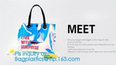 China lady woman cosmetic PVC handbag, Fashion Clear Plastic PVC Handbags for Women, Handbags PVC cosmetic bag, HANDLE, CARRIE for sale