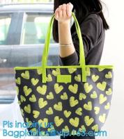 China Portable Clothing Storage Shopping Bag Women Fashionable Travel PVC Beach Bag Female Casual Toiletry Shoulder Bags, carr for sale