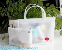 China Women Mesh Shoulder Bag Handbag Travel Tote Beach Toiletry Storage Bag Case, Travel Beach Storage Handbag Mesh Tote Hand for sale
