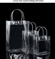 China Summer beach clear PVC shoulder bag/transparent tote bag, Jelly PVC Material Candy Color Beach Transparent Women Shoulde for sale