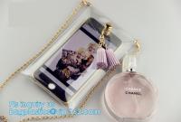 China phone purse with cash holder phone case wallet with wrist coin purse, wallet with cell phone pocket, Clear PVC/Vinyl sho for sale