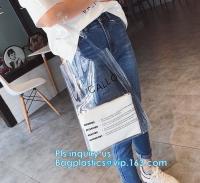 China Custom Logo Fashion Waterproof Vinyl PVC Shopping Bag, Custom PVC transparent waterproof shopping bag PVC environmental for sale