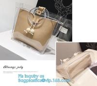 China Beauty Flower Color PVC tote shopping bag, PVC Coating 600D Polyester Tote Bag Grocery Bag with Zipper Closing, handle for sale