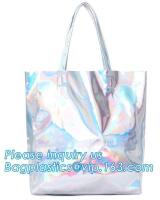 China promotional PVC handle bag, Pocket Beach Shoulder Bags, Simple designed plastic beach bags, eco handle pvc blanket packi for sale
